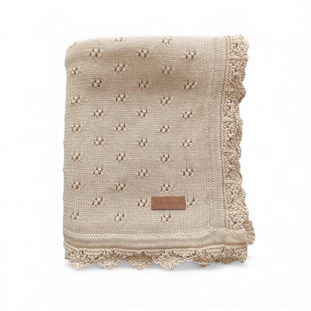 Biscuit - Whisper Luxury Knitted Blanket
