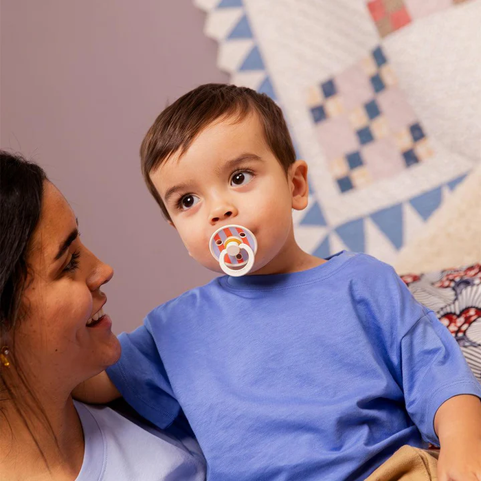 BIBS Studio Block Pacifiers / Dummies - Sky Blue